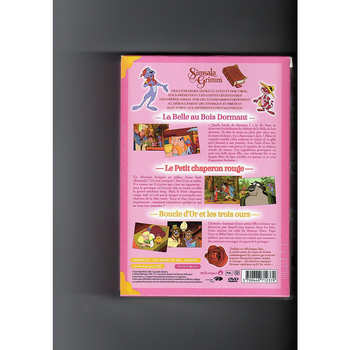 Simsala Grimm - Coffret Fille : La Belle au Bois Dormant + Le Chaperon Rouge + Boucle d'Or