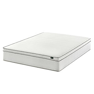 ZINUS 12 Inch Foam and Spring Hybrid Mattress [New Version], King, Fiberglass Free, Medium Firmness, Durable Support, Certified Safe Foams & Fabric, Mattress in A Box