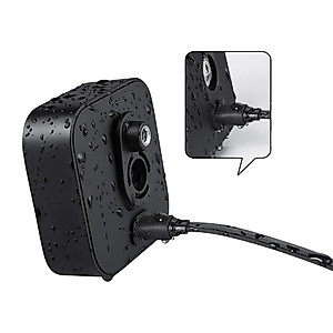 Wasserstein Weatherproof Power Cables Compatible with Blink Outdoor (3rd Gen), Blink Outdoor 4 (4th Gen) Cameras, Blink XT2 Outdoor and Indoor Cameras (2-Pack, Black) - Camera NOT Included