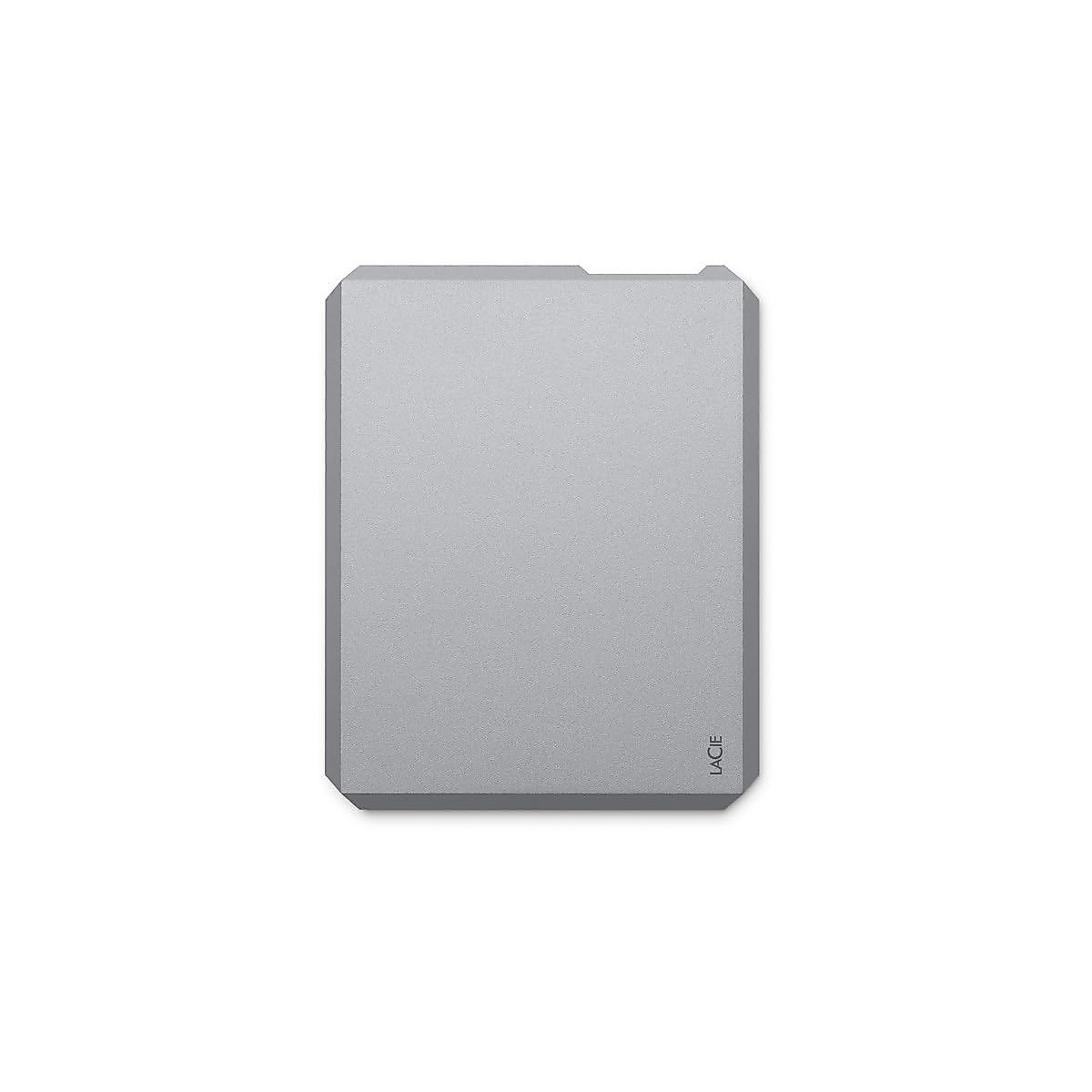 LaCie Mobile Drive, 2TB, External Hard Drive, Space Grey, USB-C, 2 Year Rescue Services (STHG2000402)