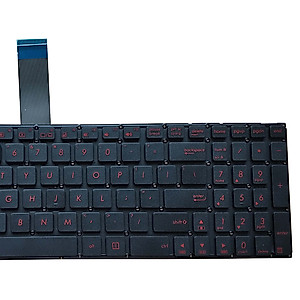 USA US Layout New Laptop Keyboard for ASUS X550 X550L K550V F550V K550JK X552W K550L Red Word Frameless
