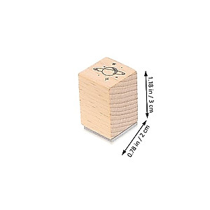 EXCEART 16pcs Seal DIY Scrapbook Stationery Set Scrapbook Wood Stamper Seal Set Vintage Wooden Stamps Diary Stamp Kit DIY Craft Tool Wooden Stamper Scrapbook Seal Manual Die Ink