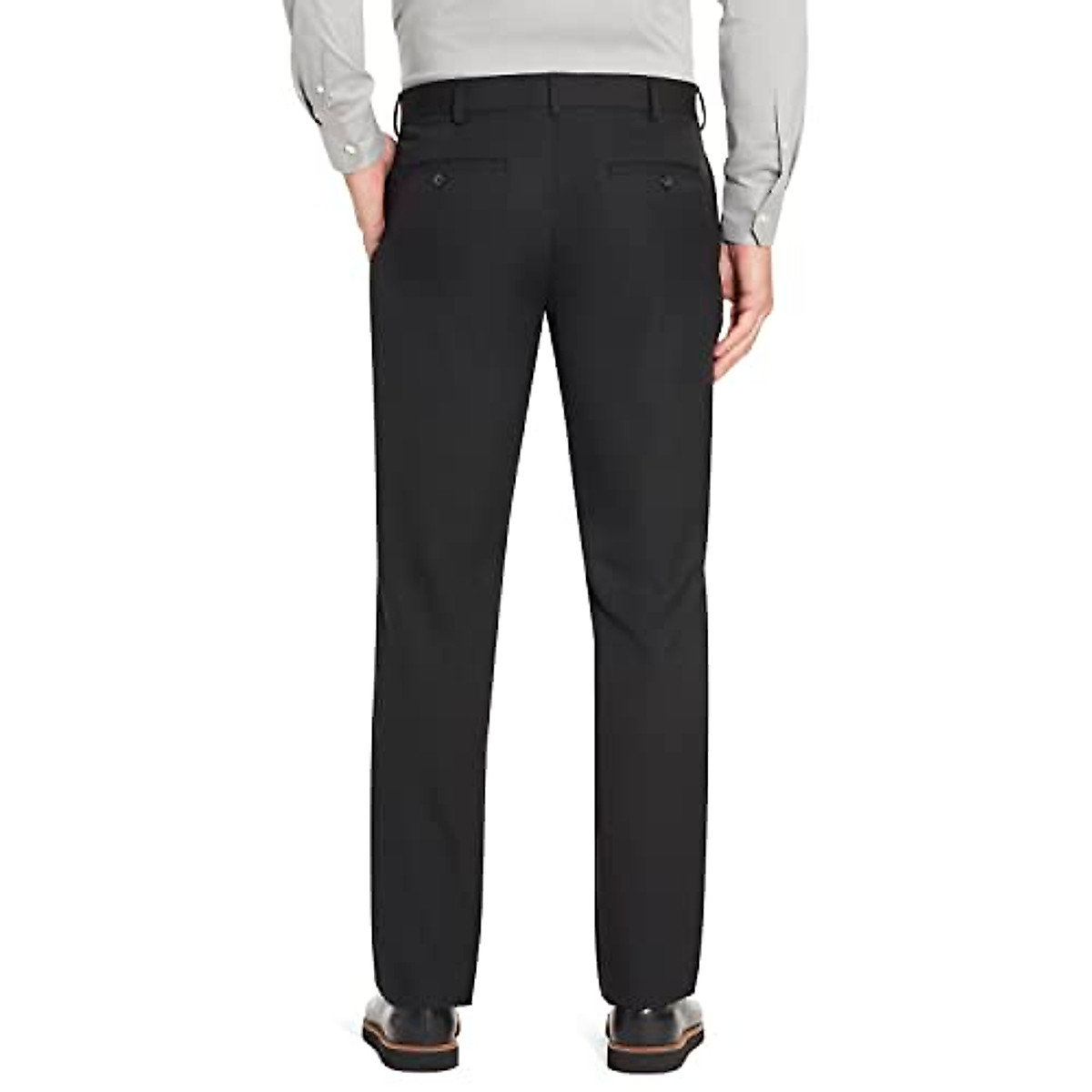 Van Heusen Men's Traveler Slim Fit Pant, Black, 29W X 32L