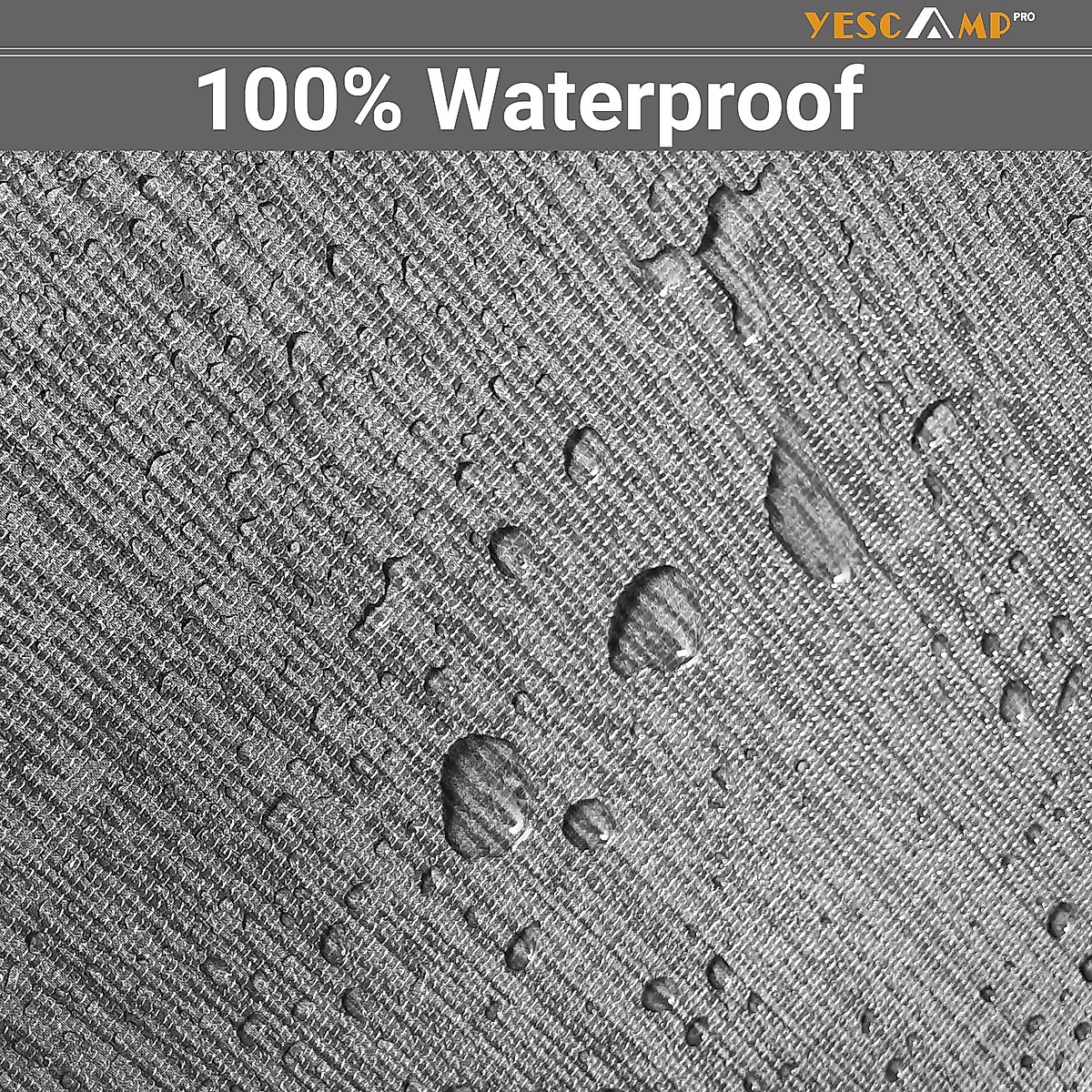 YESCAMP RV Awning Fabric Replacement Heavy Duty Weatherproof 4-Ply 18.5oz Vinyl Camper Awning Fabric - Universal Outdoor Canopy for Camper, Trailer, and Motorhome