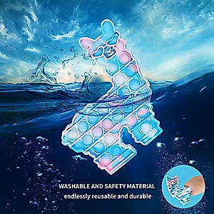 WHATOOK POP Fidget Llama Toys its Llama Fidget Pop Toys Unicorn: 2pack Poppers Sensory Special Needs Stress Relief and Anti-Anxiety Silicone Squeeze Bubble Alpaca Toy Tools for Kids and Adults