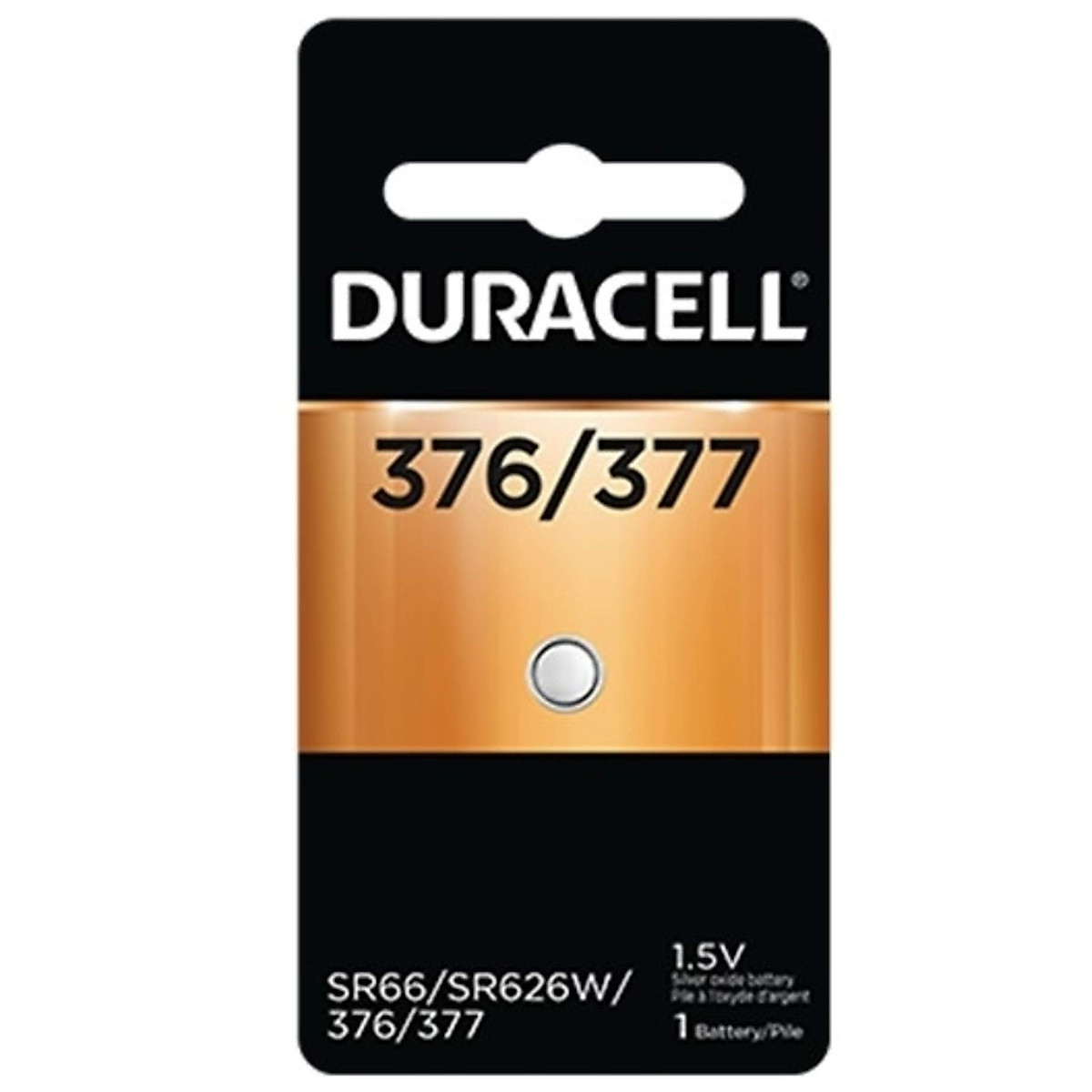 Duracell Silver Oxide Battery Watch/Electronic 1.5 Volt 377 1 Each (Pack of 5)