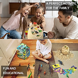 EARTH'SCODE Jumbo Dino Egg Excavation Dig Kit, Archeology Educational Science STEM Toy, Crafts Gift for Kids