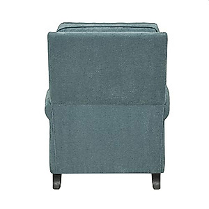 Domesis Chester Hill - Chenille Push Back Recliner Chair, Blue
