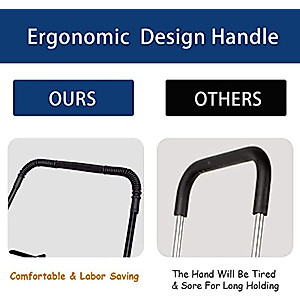 Utility Cart with Wheels to be Used as a Shopping Cart,Folding Shopping cart,Grocery Cart, Laundry Cart and Stair Climber Cart, Weighs 7.5 Pounds but Holds up to 90 Pounds, Compact and Foldable,Black