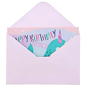 Pipilo Press 36 Pack Kids Birthday Cards Assortment with Pastel Colored Envelopes, 12 Designs, Dinosaur, Mermaid, Narwhal (4x6 In)