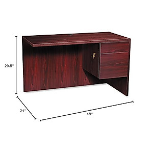 Hon Company HON Return Desk, Right - 48" - Mahogany - 10500 Series