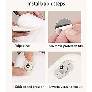 4 PCS Black Mini Self Adhesive Caster Wheels,360°Rotation Self Adhesive Caster Wheels, Stainless Steel Rollers Universal Wheel for Trash Can, Furniture（ with 1 Stainless Steel Rolling Balls）