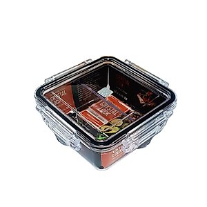 Airtight Food Storage Container with Lid(26.4 oz, 2 Removable Boxes) - Tritan 100% | BPA-Free | Candy and Nuts Organizer| Fruits, Vegetables, Snacks | Travel, Party and Picnic | Meal Prep| Lunch box