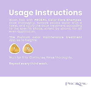 Prokpil | Treatment Platinum Maintenance Mask for Platinum Gray Silver Hair | Matizante Platino Tratamiento y Mantenimiento Natural Matizador Plateado, Gris Canoso (Regular Size 10oz-300ml)