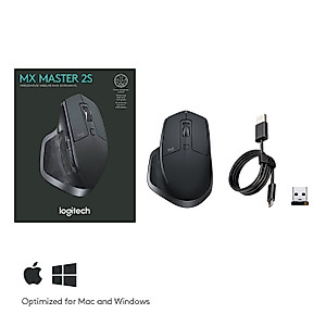 Logitech MX Master 2S Mouse Graphite, wireless, 910-005139 (Graphite, wireless)