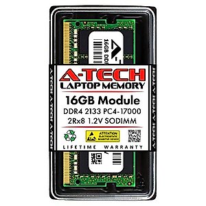 A-Tech 16GB RAM for Dell Latitude E7470, E7270, E5570, E5470, E5270, 3379 2-in-1 Laptop | DDR4 2133 MHz SODIMM PC4-17000 Memory Upgrade