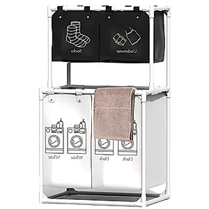 Generic Laundry Basket Organizer,Household Tall Laundry Bag, Laundry Bins for Cloth Compartment Organizing,Laundry Organization and Storage Baskets for Home, JI99U5VFPTMT5FJE