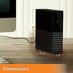 WD 16TB My Book Desktop HDD USB 3.0 with Software for Device Management, Backup and Password Protection Works with PC and Mac