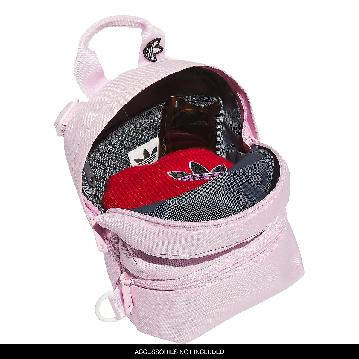 adidas Originals Trefoil 2.0 Mini Backpack Small Travel Bag, Orchid Fusion Purple, One Size