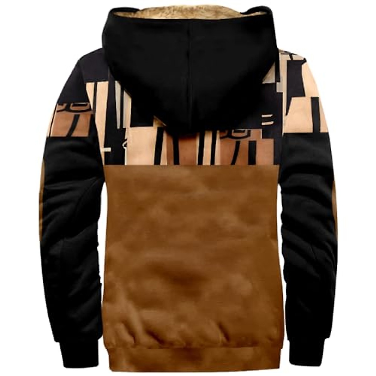 Men's Varsity Jackets Men's Winter Jacket Mens Blazer Jacket Golf Shirts for Men Mens Leather Jacket Brown Jacket Men Black Sweatshirt Men(1-Black,XX-Large)