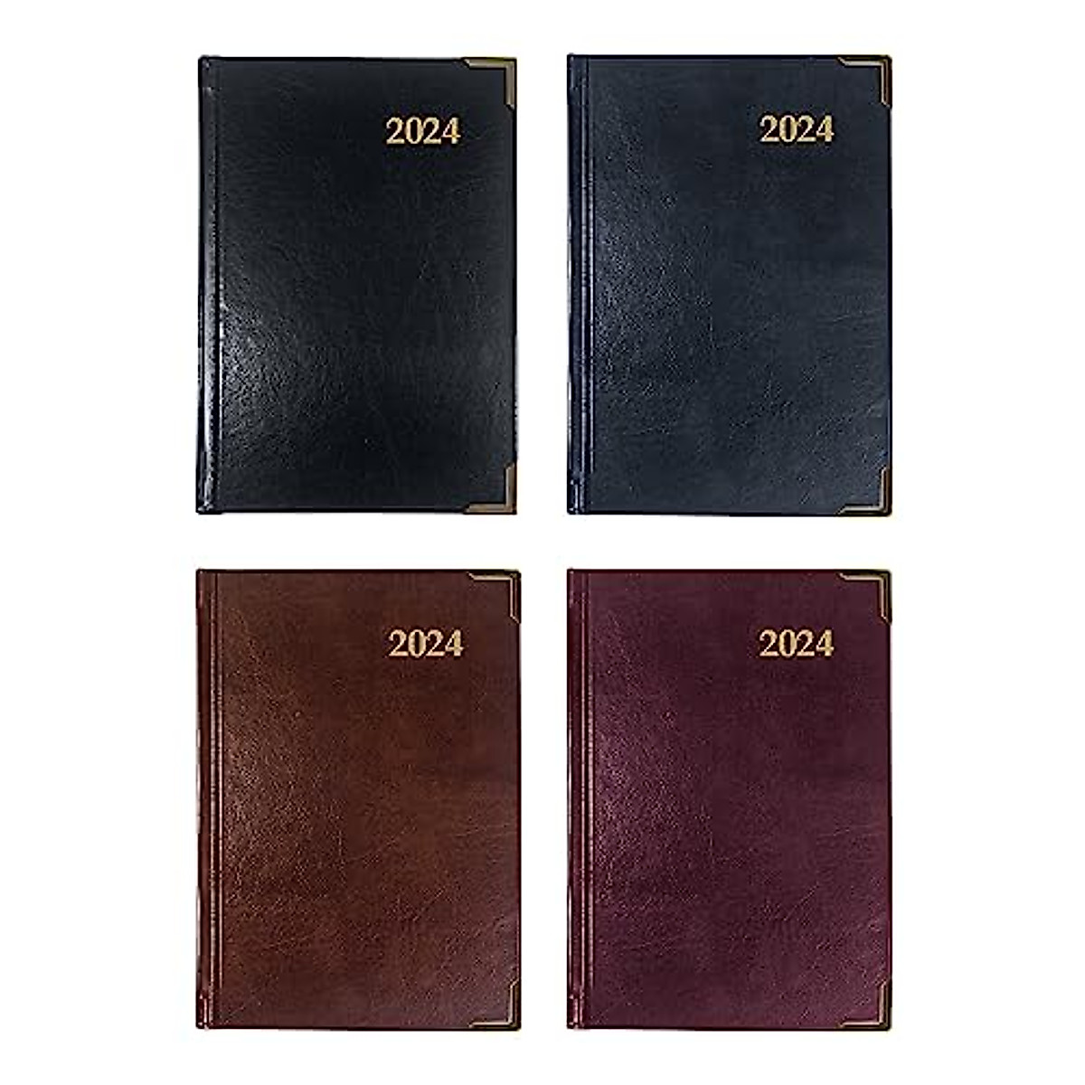 Brownline 2024 Executive Daily Planner, Appointment Book, 12 Months, January to December, Sewn Binding, 7.125" x 4.875", Trilingual, Assorted Colors (CBE504.ASX-24)