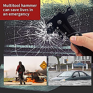 Multitool Hammer,Gift for Men, Father's Day Unique Gift from Son Daughter，Christmas Presents Stocking Stuffers for Men Husband Boyfriend, 14 in 1 Camping Gear Multi Tool, Camping Gadgets Accessories