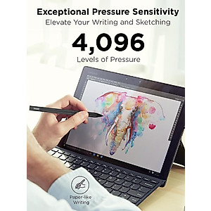 Lenovo Precision Pen 2 (Laptop) – USB-C Charging – Tilt Recognition – Pen is Only Compatible with Certain Devices, Iron Grey