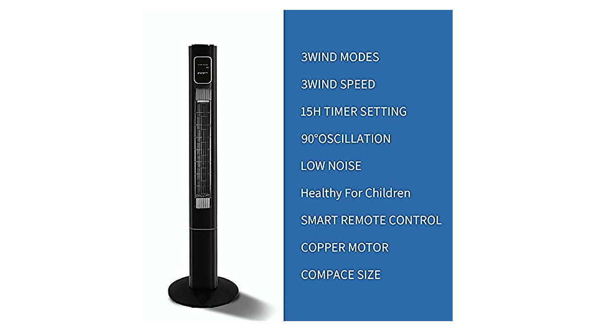 Antarctic Star Tower Fan: Quiet, Powerful & Remote Control