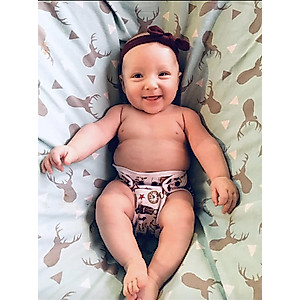 Kawaii Baby 6 Happy Leak-Free Cloth Diaper Covers, Double Waterproof Layer adjustable to fit babies 8-36 pounds (Happy Girl)