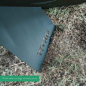 TITAN GREAT OUTDOORS Portable Pop-Up Fire Pit with Carry Bag