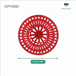 Drain Cover Kitchen Sink - Plastic & Stainless Steel Sink Strainers Set of 3 - Hair Drain Catcher Bathtub 2.75 & 2.36 & 3.10 Inches