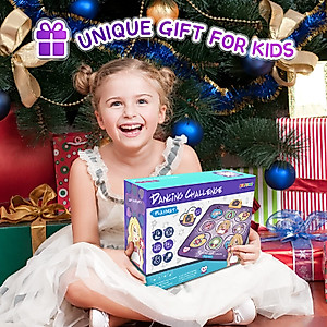 beefunni Dance Mat, Girls Toy Gift for Ages 3 4 5 6, LED Dance Pad with 5 Fun Game Modes, Adjustable Volume, 3 Challenge Levels, Built-in Music, Birthday Present for 3 4 5 6 Year Old Girls(Non-Slip)