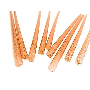 100 Pack Agave Fiber Straws Unwrapped Bio Preferred, Eco-Friendly, Alternative to Plastic Straws & Paper Straws, Plant Based