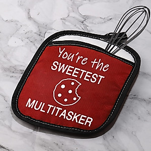 Teacher Appreciation Gift You’re The Sweet Multitasker Pot Holder Teacher Gift (Sweet Multitasker Red)
