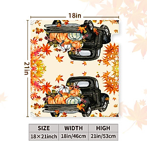 Dacawin Fall Harvest Mailbox Covers Magnetic Standard Size Thansgiving Pumpkin Mailbox Post Cover Maple Leaves Truck Mailbox Decor Waterproof Mailbox Wraps Mail Cover for Garden Yard 21 * 18 Inch