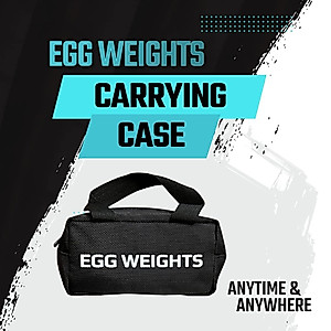 Egg Weights Black Carrying Bag, for Resistance Bands, for Massage Tools, Small Workout Equipment and More for Men and Women