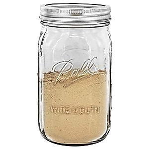 Ball Wide Mouth Quart Jar Set of 12, 32 Ounce (Pack of 1), Clear