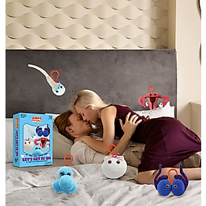 GIANTmicrobes Let’s Get it On Themed Gift Box, medical gag gifts funny, funny doctor gifts, funny nurse gifts, labor and delivery nurse gifts, plush keychain, uterus gifts, reproductive system model