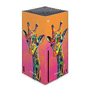 Head Case Designs Officially Licensed P.D. Moreno Giraffe Animals II Vinyl Sticker Gaming Skin Case Cover Compatible with Xbox Series X Console