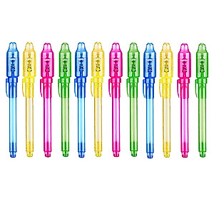 24 Pcs Magical Wizard School party favors |12 invisible ink pen and 12 Magical Wizard School party mini Notepads| Magical Wizard School party Goodie Bag Stuffers, Classroom Prizes, party supplies