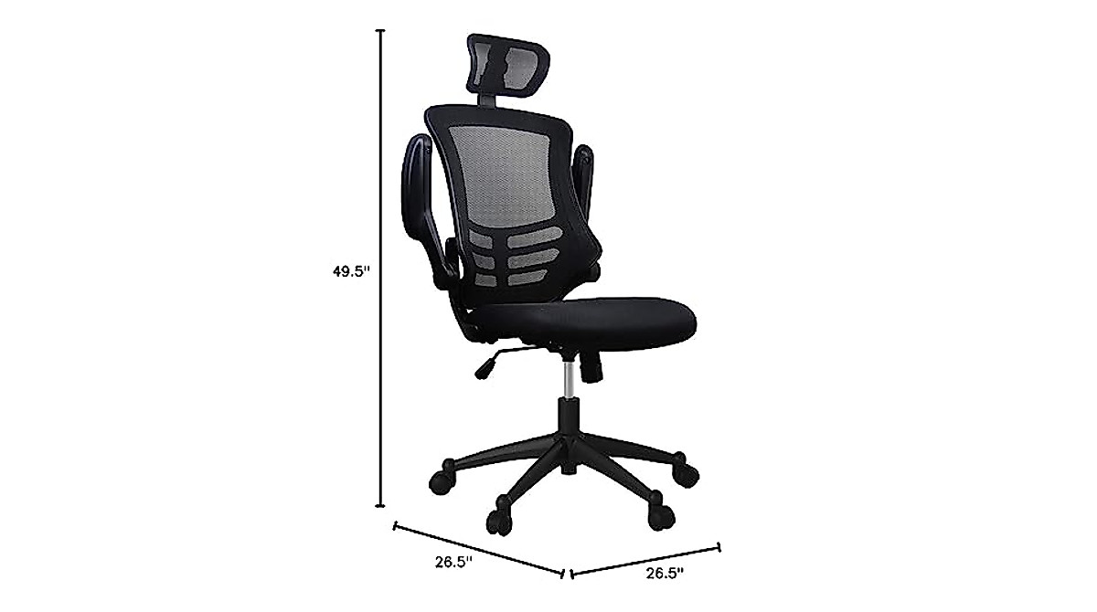 Techni Mobili Ergonomic High-Back Office Chair for Comfort & Support