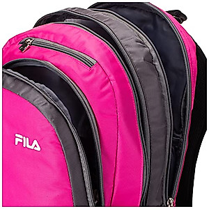 FILA Duel Tablet and Laptop Backpack, Pink, One Size