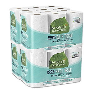 100% Recycled Bathroom Tissue, 2-Ply, White, 240 Sheets/roll, 48/carton