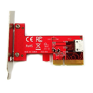 Ableconn PEX-OL153 PCIe OCuLink SFF-8612 Adapter Card - PCI Express 4.0 4-Lane Card - Oculink to PCIe