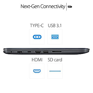 ASUS L402WA-EH21 Thin and Light 14” HD Laptop; AMD E2-6110 Quad Core 1.5GHz Processor,AMD Radeon R2 Graphics,4GB RAM,32GB eMMC Flash Storage,Windows 10 S with FREE 1yr Office 365 Subscription Included