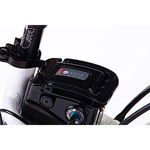 Soumye 48V500W13Ah 26" Step-Thru/Step-Over Beach Cruiser Electric Bicycle City E-Bike Mountain Bike (Step Over White)