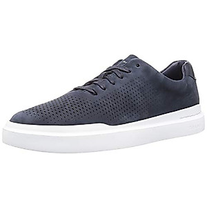 Cole Haan Men's Grandpro Rally Laser Perf Sneaker, Navy Ink Nubuck, 10