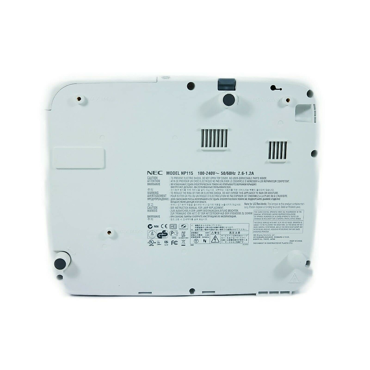 NEC NP115 - 2500-lumen Brilliant Color DLP 3D-Ready Mobile Projector