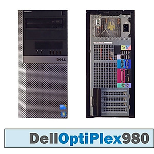 Dell OptiPlex 980 MT/Core i7-860 @ 2.8 GHz/16GB DDR3/500GB HDD/DVD-RW/WINDOWS 7 PRO 64 BIT (Renewed)