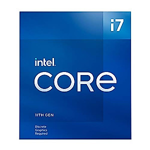 Intel® Core™ i7-11700F Desktop Processor 8 Cores up to 4.9 GHz LGA1200 (Intel® 500 Series & Select 400 Series Chipset) 65W